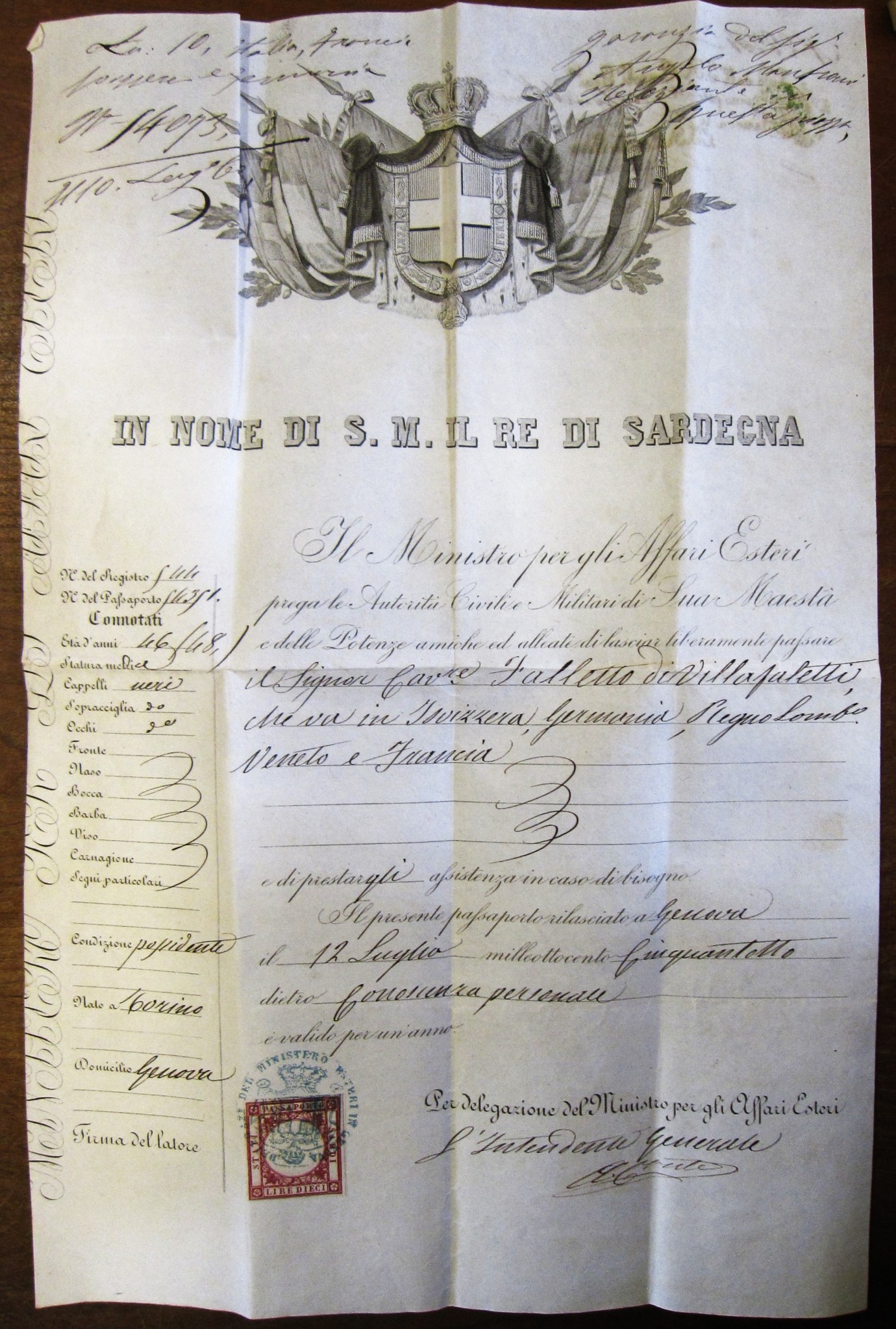 Passports in the 19th century – E. G. ANCESTRY RESEARCH